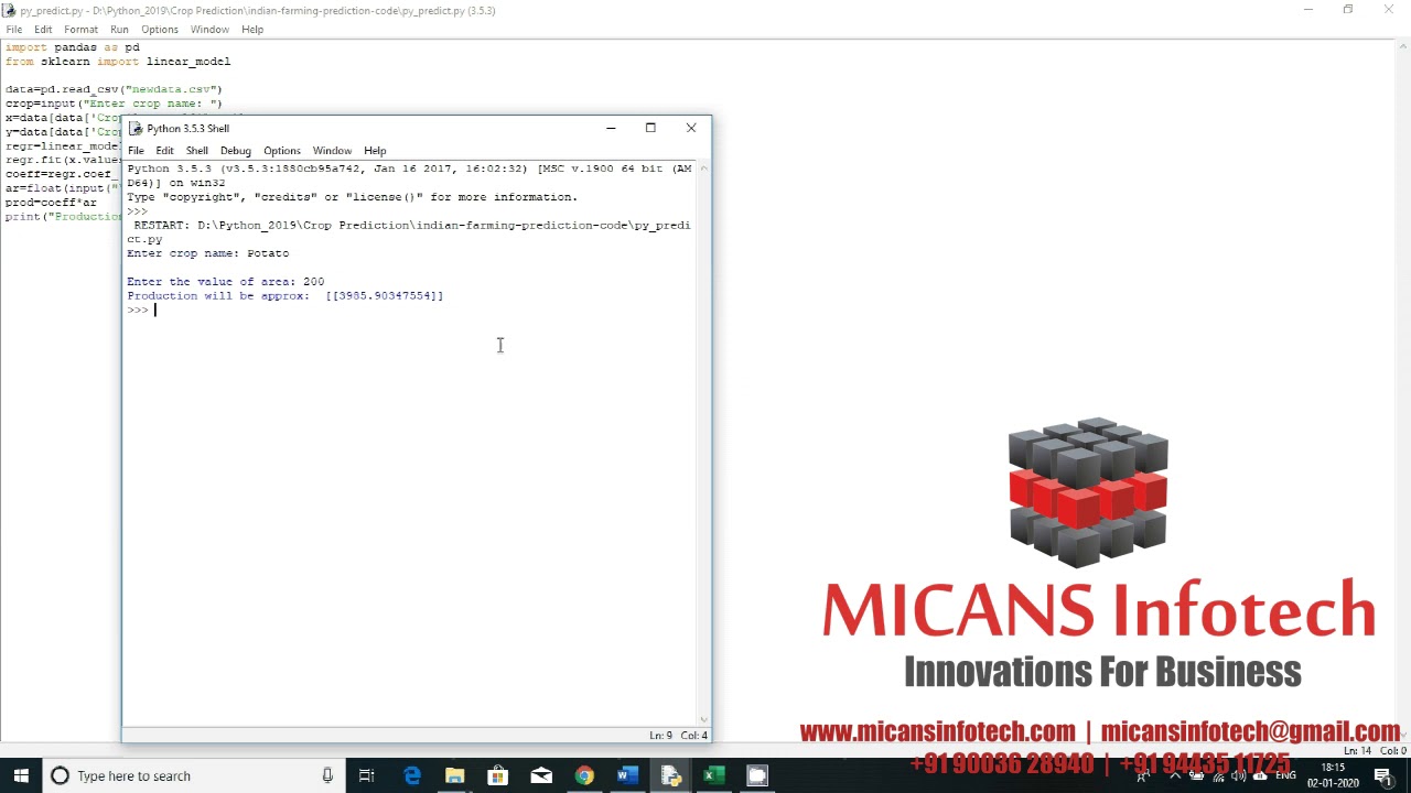 Crop yield Prediction in Indian Region Using Machine Learning PYTHON PROJECT