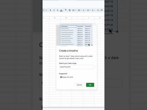 Timeline View in #googlesheets
