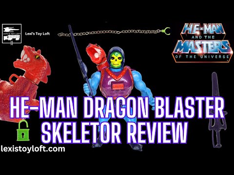 He-Man Dragon Blaster Skeletor figure review. MOTU Masters of the Universe