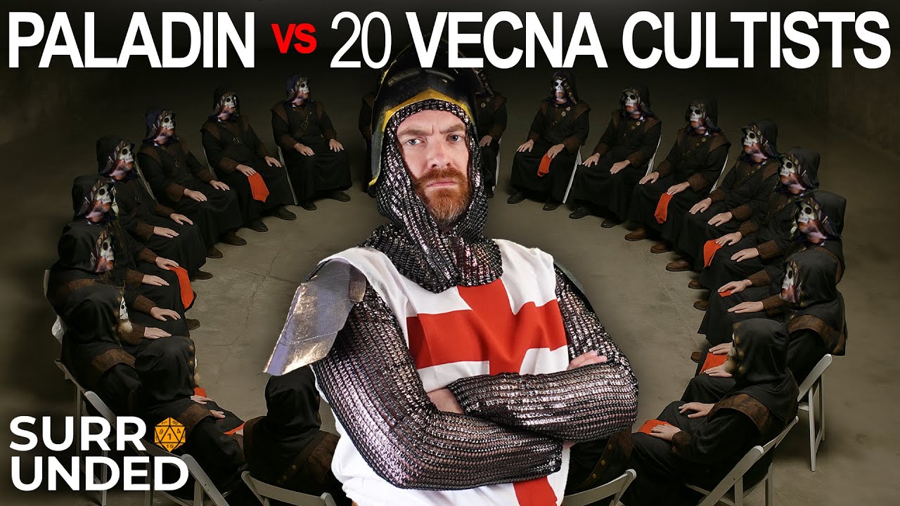 1 Paladin vs 20 Vecna Cultists | Surrounded D&D Edition