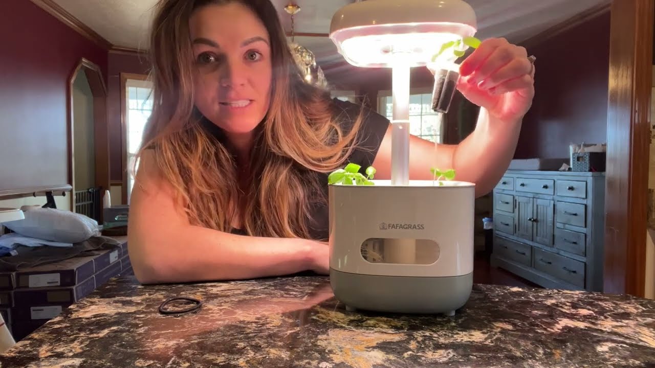 Review of Indoor Garden Hydroponics Growing System, Plant Germination Kit FAFAGRASS Herb Garden