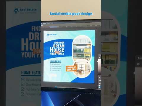 How to design a Social Media Post in Figma | Social Media Post Design | Blue Pixels Design