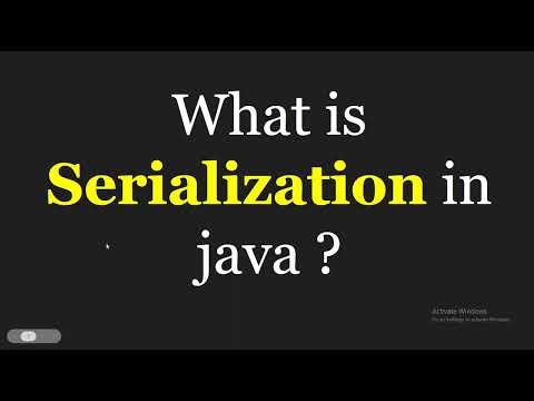 What is Serialization in Java ?