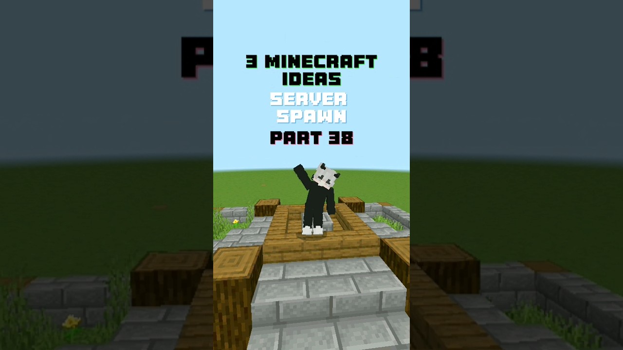 3 MINECRAFT BUILD IDEAS//SERVER SPAWN//PART38//#subscribe #shorts