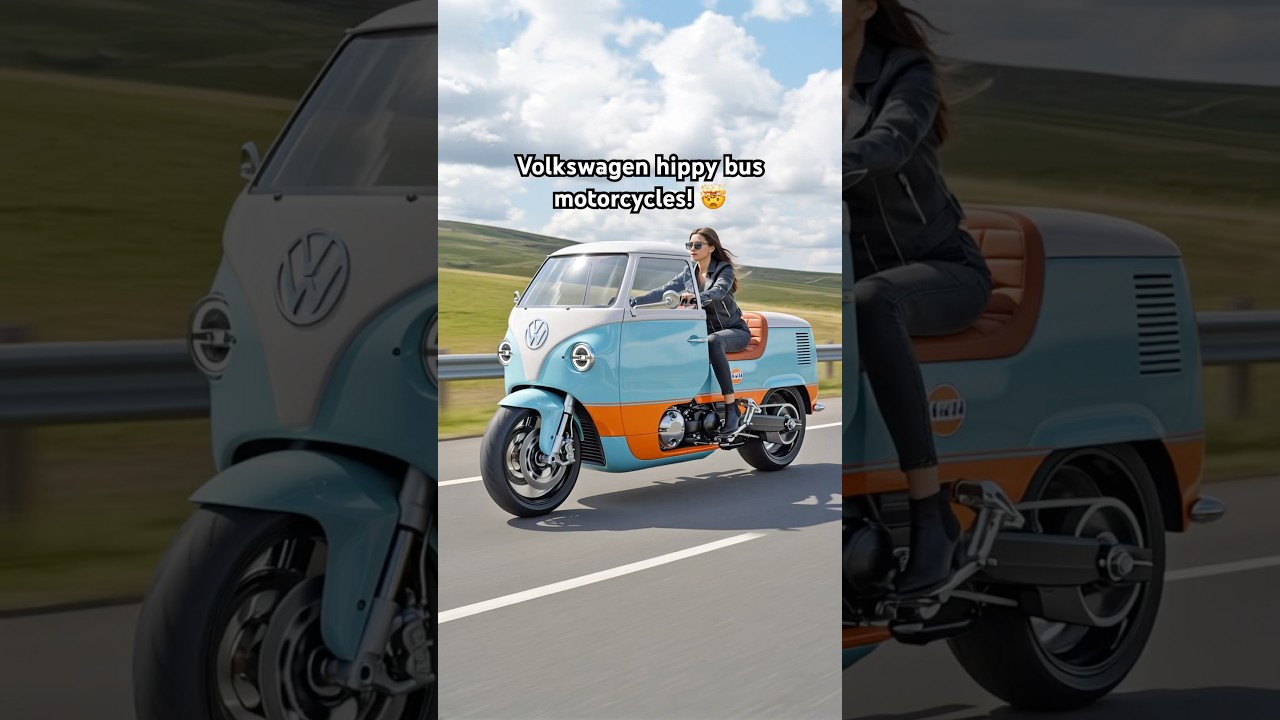 These Volkswagen Bus Motorcycles Blend Nostalgia with High-Speed Thrills