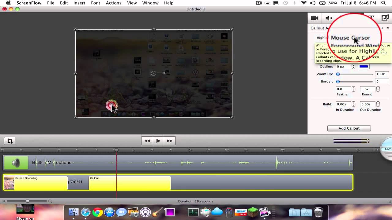 ScreenFlow Tutorial #2- Screen Actions & Call Outs