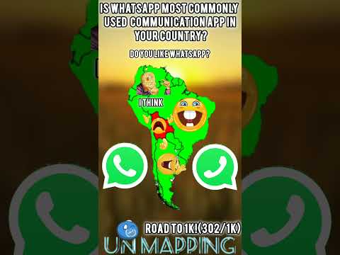 is WhatsApp most commonly used communication app in your country?#whatsapp #mapping#mapper#funny#hi