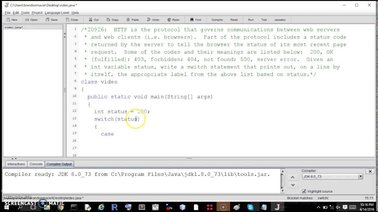 20926 Java Solution Walkthrough MyProgrammingLab