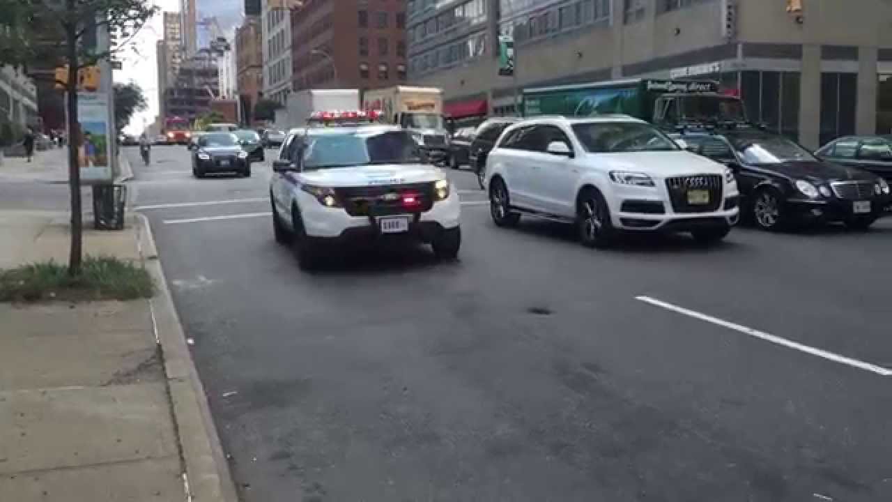 BRAND NEW NYPD SRG 1 UNIT, STRATEGIC RESPONSE GROUP 1, RESPONDING ON 10TH AVE. IN MANHATTAN.