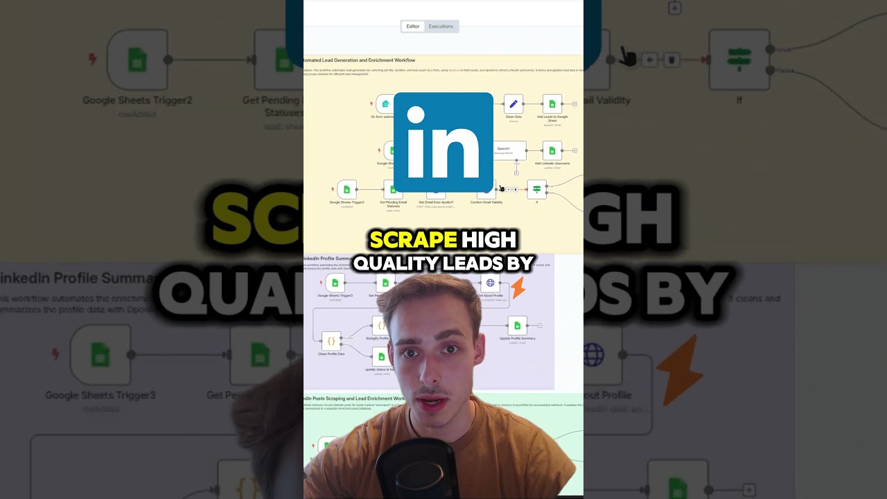 💼 LinkedIn Lead Gen on Autopilot with AI + n8n! 🔗🤖