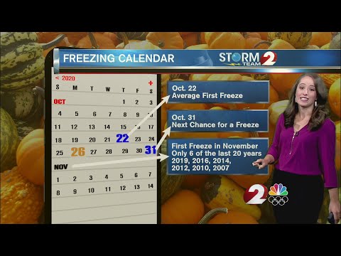 Half the country records freezing temperatures before Dayton, Ohio