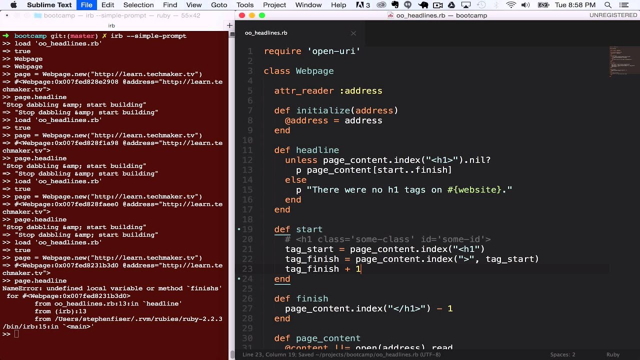 Object Oriented Programming in Ruby - Part 1