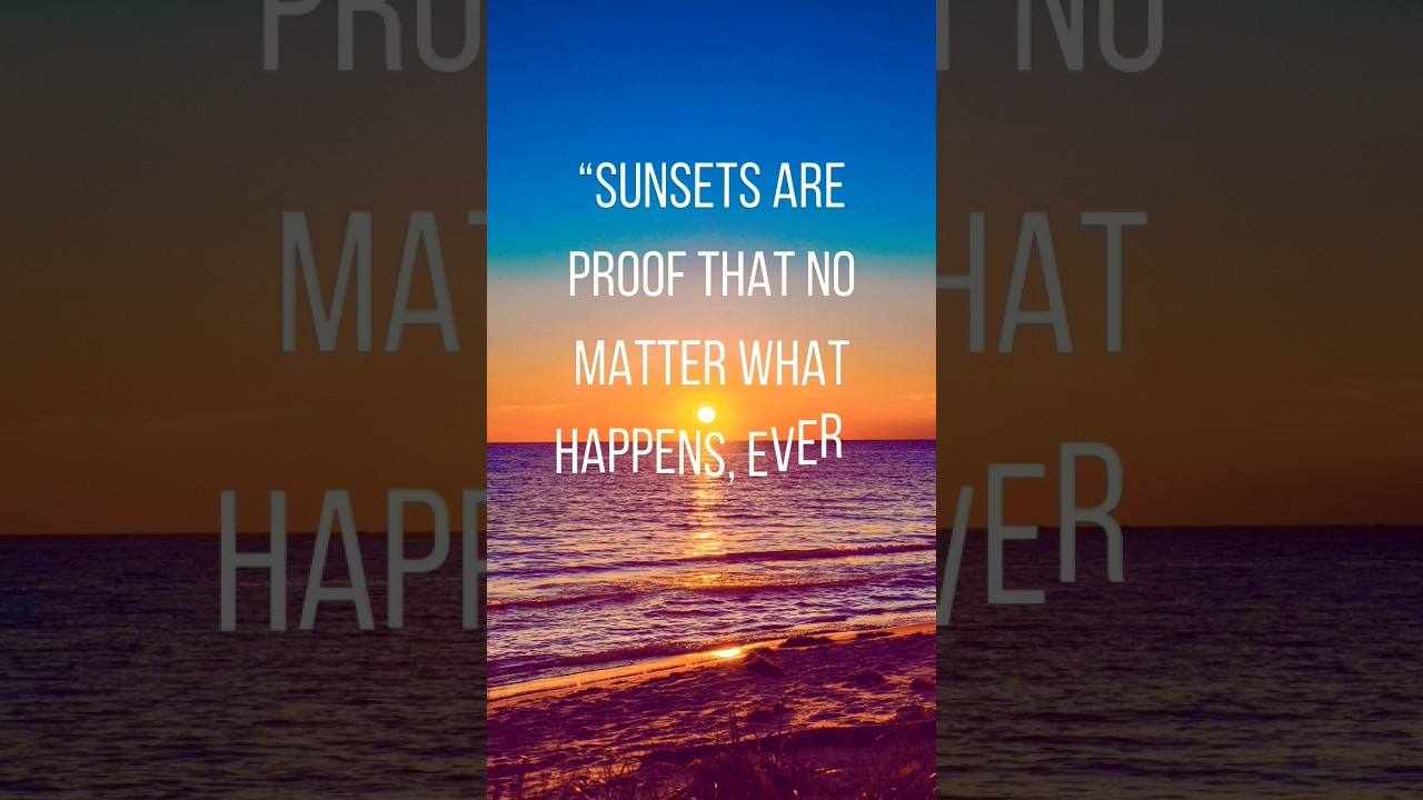 Beautiful Sunset Quotes - Life Quotes - Motivational Video #lifequotes #shorts