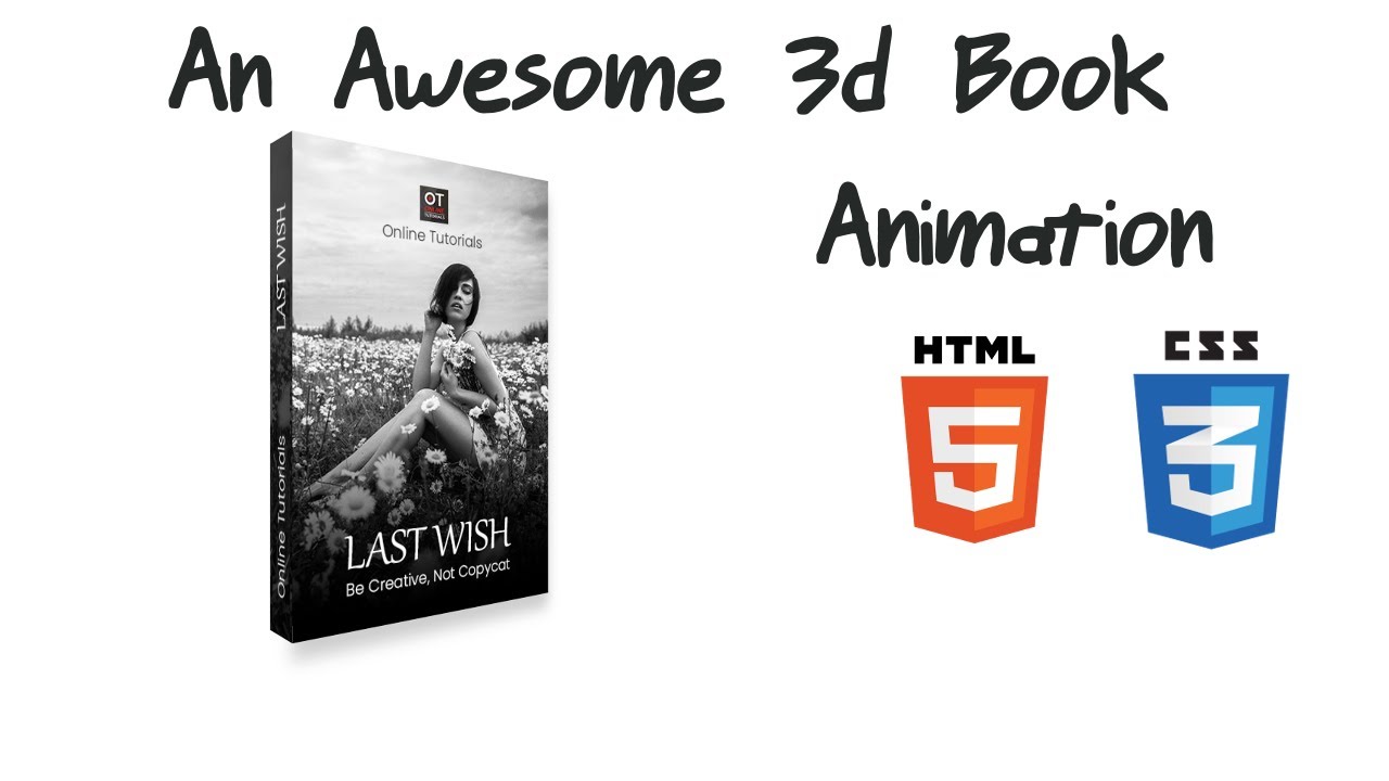 How  to create a cool 3d book effect, only with CSS and HTML