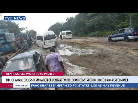 Minister Of Works Orders Termination Of Contract With Levant Construction Ltd. For Non-Performance