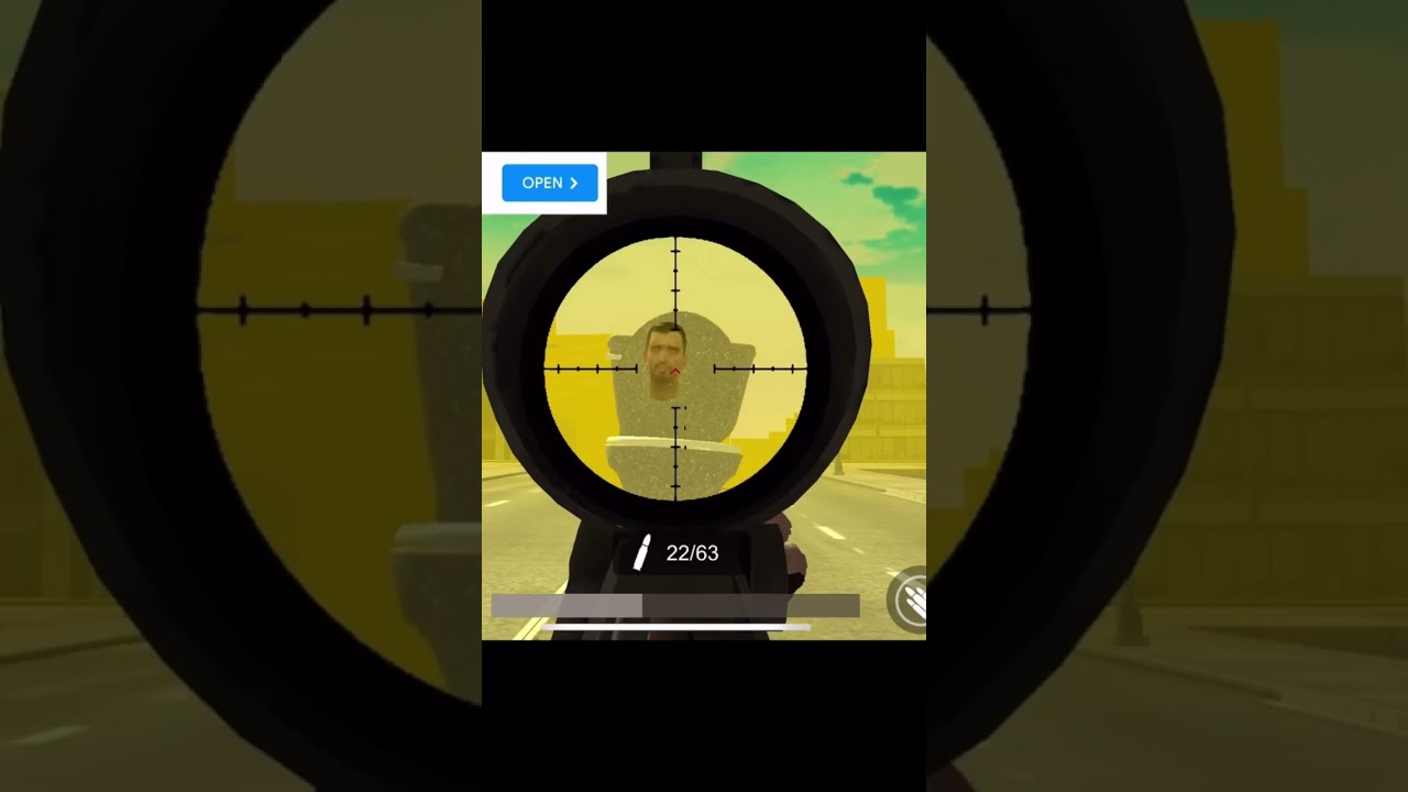 SKIBIDI Toilet!! Lvl 6 + NEW GUN!!😱 #gamer #skibiditoilet #skibidi #skibidibopyesyesyes