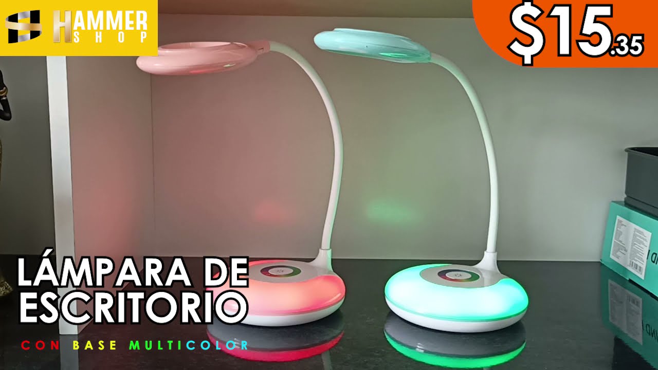 Lampara para Escritorio LED con Base Multicolor | Hammer Shop
