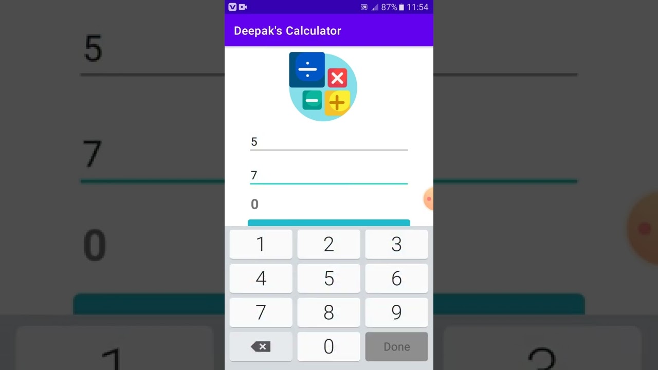 Calculator | Android App | Java | XML | Source Code.....