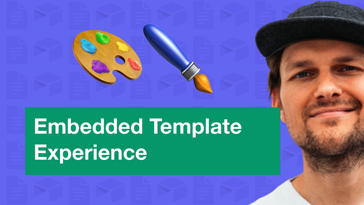 Embedded Template Editing Experience