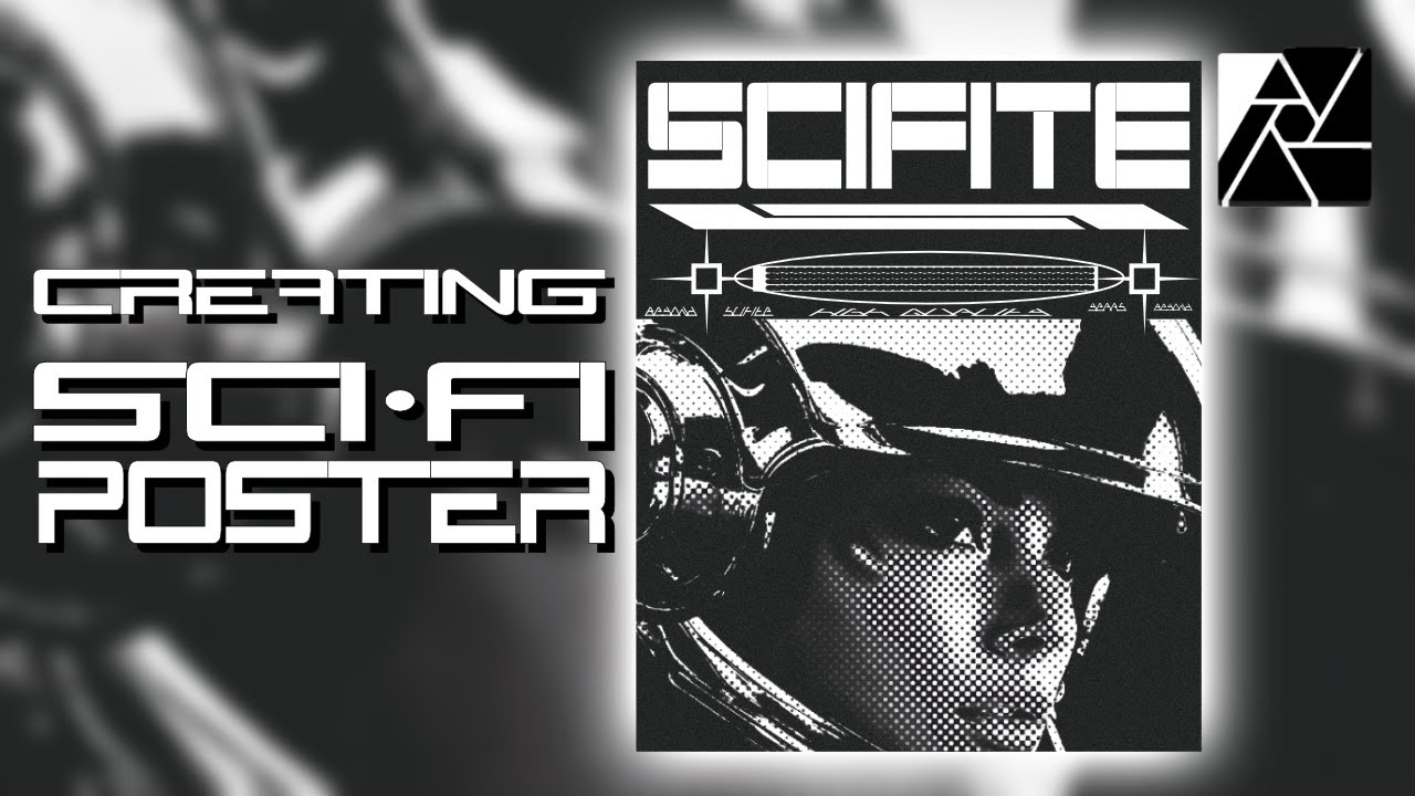 CREATING A SCI-FI POSTER USING HALFTONES WITH MIDJOURNEY AI (AFFINITY PHOTO)