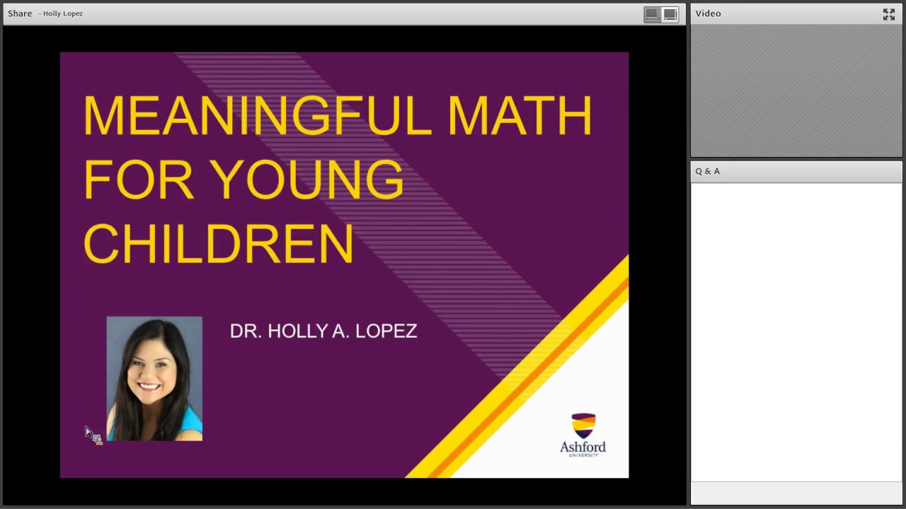 Meaningful Math for Young Children