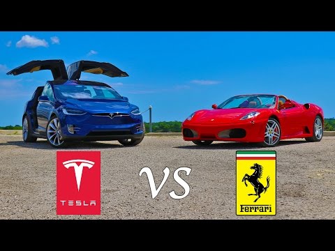 Tesla SUV vs Ferrari 430 | Tesla Culture Official
