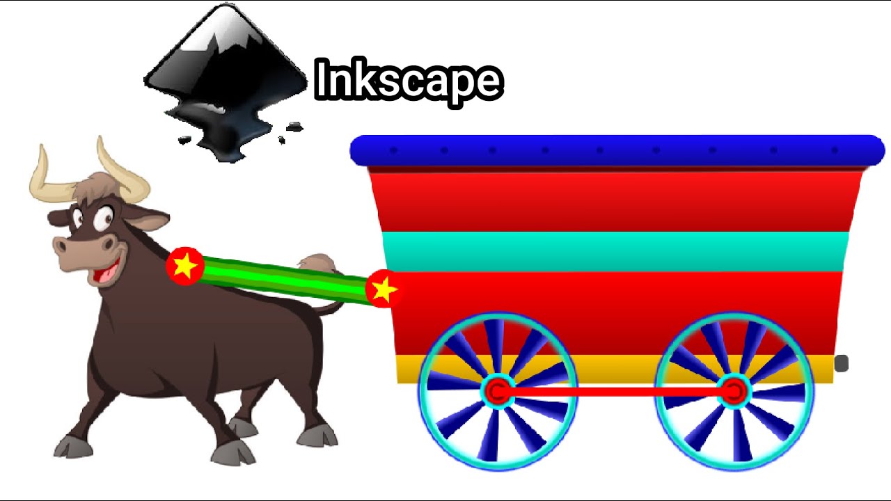 Cartoon Cart - Vector Illustration in Inkscape
