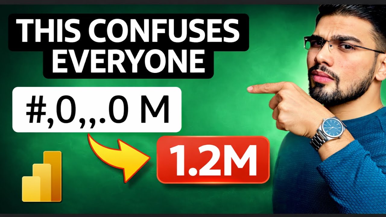 Power BI Number & Percentage Formats — How Custom Format Strings Actually Work