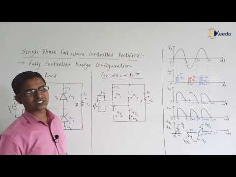 Mastering Single Phase Fully Controlled Bridge Rectifier - R load: Circuit Operation Video ...