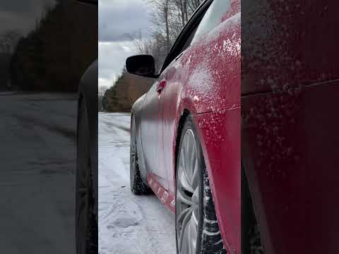 First Snow ! Infiniti G37Xs coupe fun !