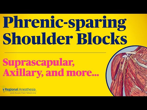 Phrenic-sparing Shoulder Blocks: Suprascapular and Axillary Nerve Blocks