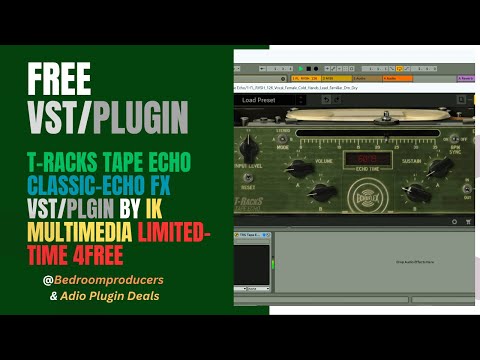 T-RackS Tape Echo - Classic-Echo FX VST/Plugin by IK Multimedia (Limited-Time 4FREE)