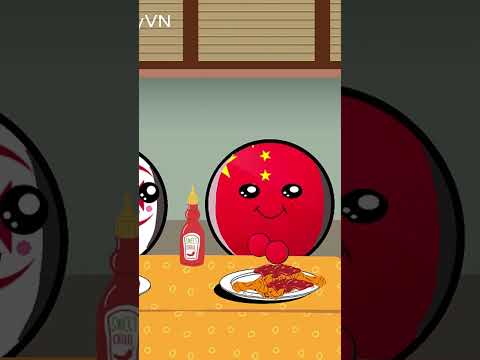Eat spicy food  #countryballs #china #algeria #italy #funnyshorts