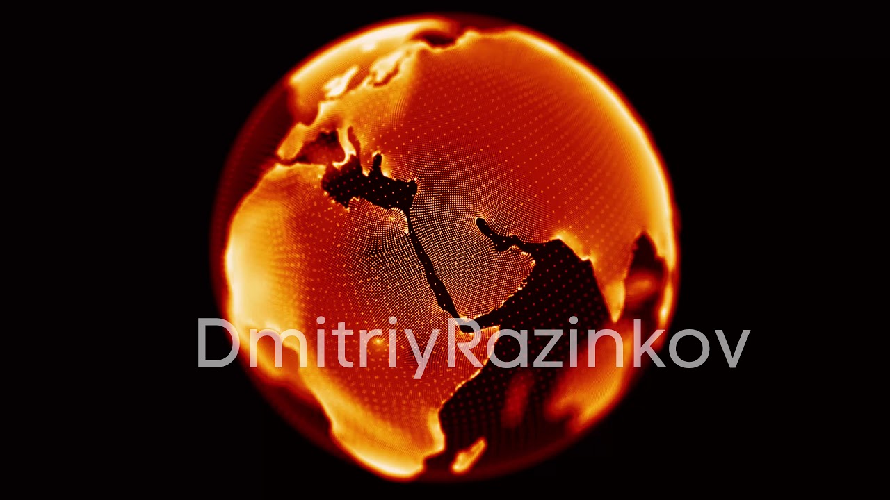 Earth Rotating, The World Spinning, Full Rotation, Seamless Loop, abstract background