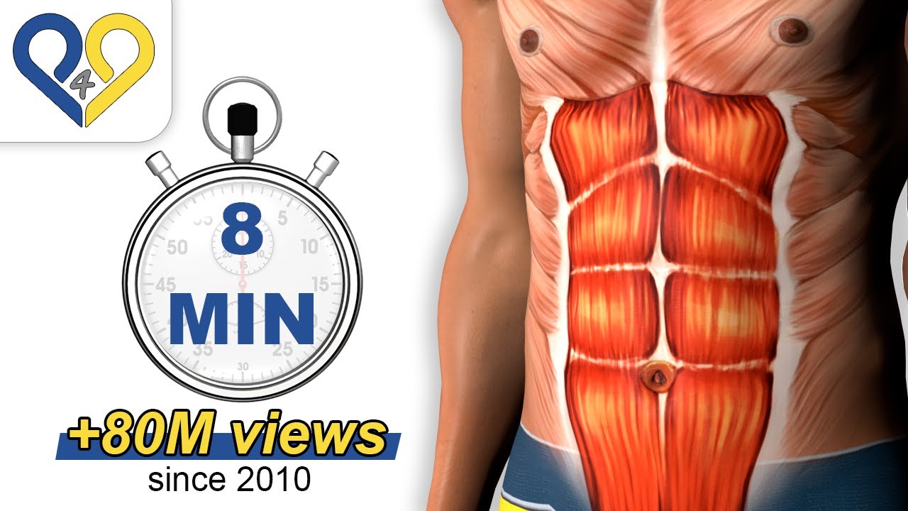 8 Min Abs Workout how to have six pack exercise