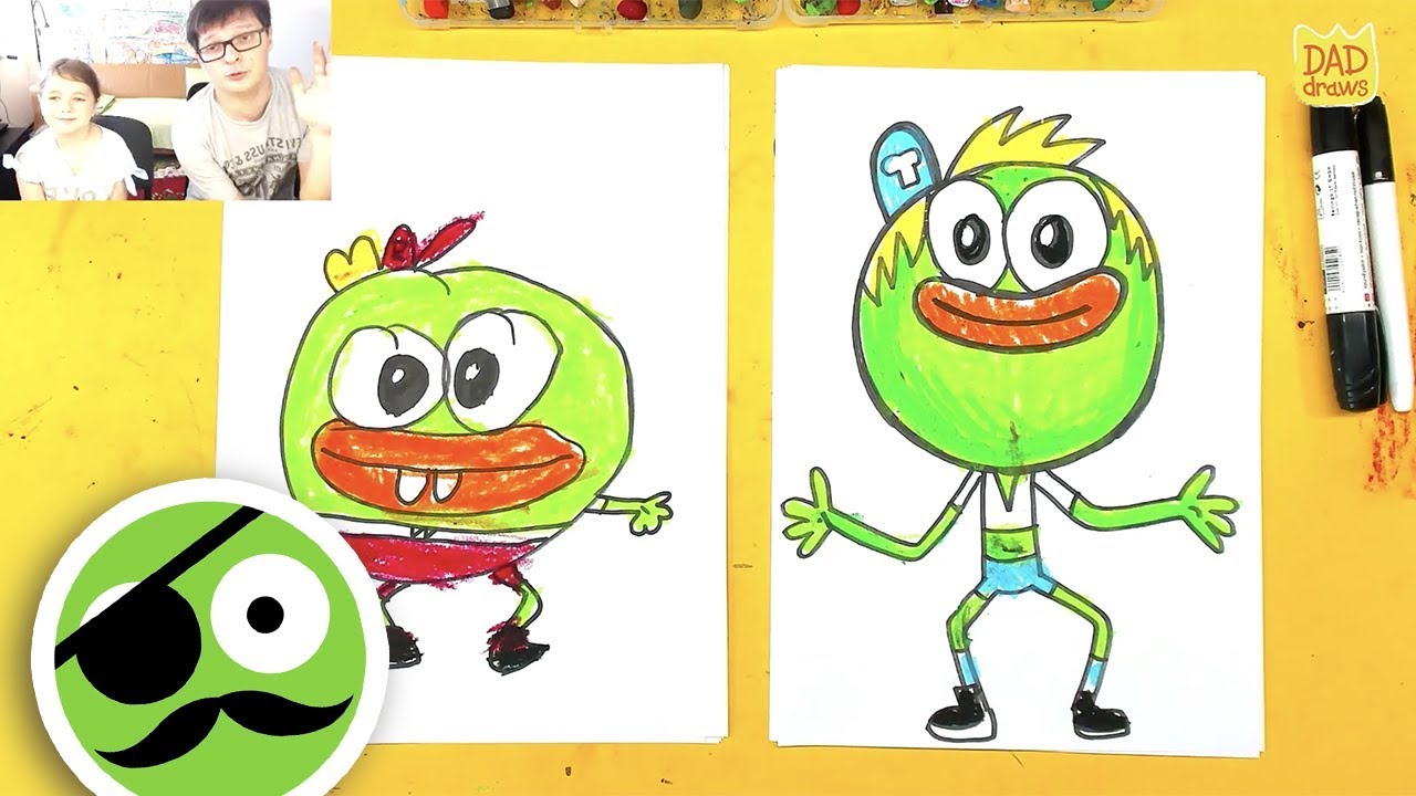 Coloring book Breadwinners / How to draw Breadwinners