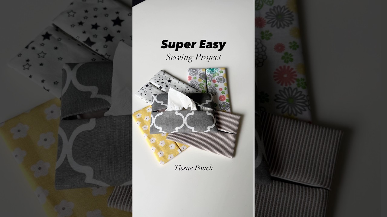 Super Easy Sewing Project For Beginner Sewers | Tissue Pouch