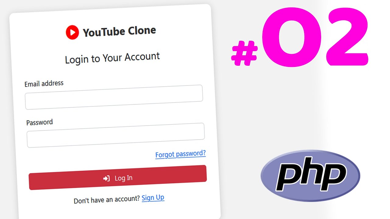 Youtube Clone Website in PHP #02 - Folder Structure | Quick Programming
