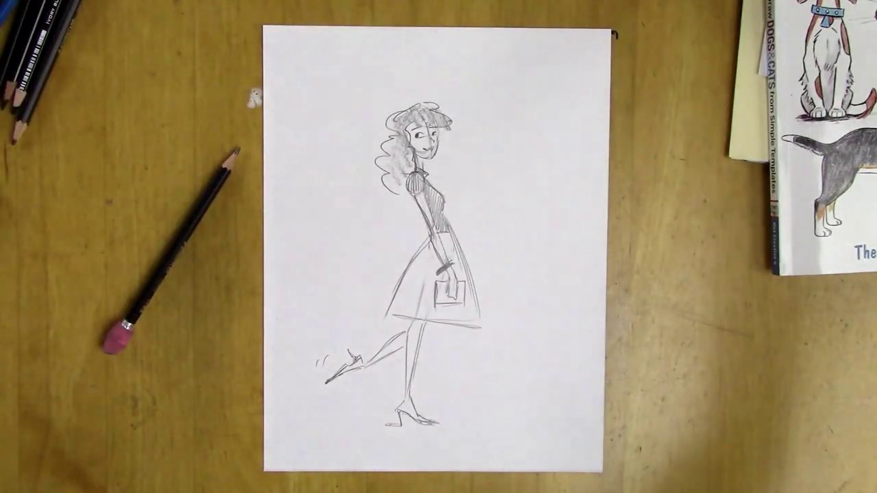 How to Draw a Walking Pose - Step-by-Step