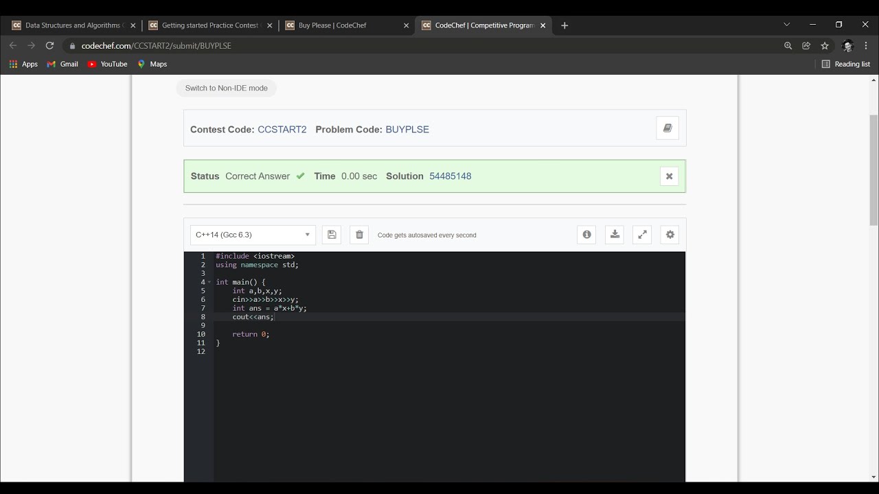 Buy Please CodeChef problem 1|| Dsa Learning Series|| C++ full code with Explanation