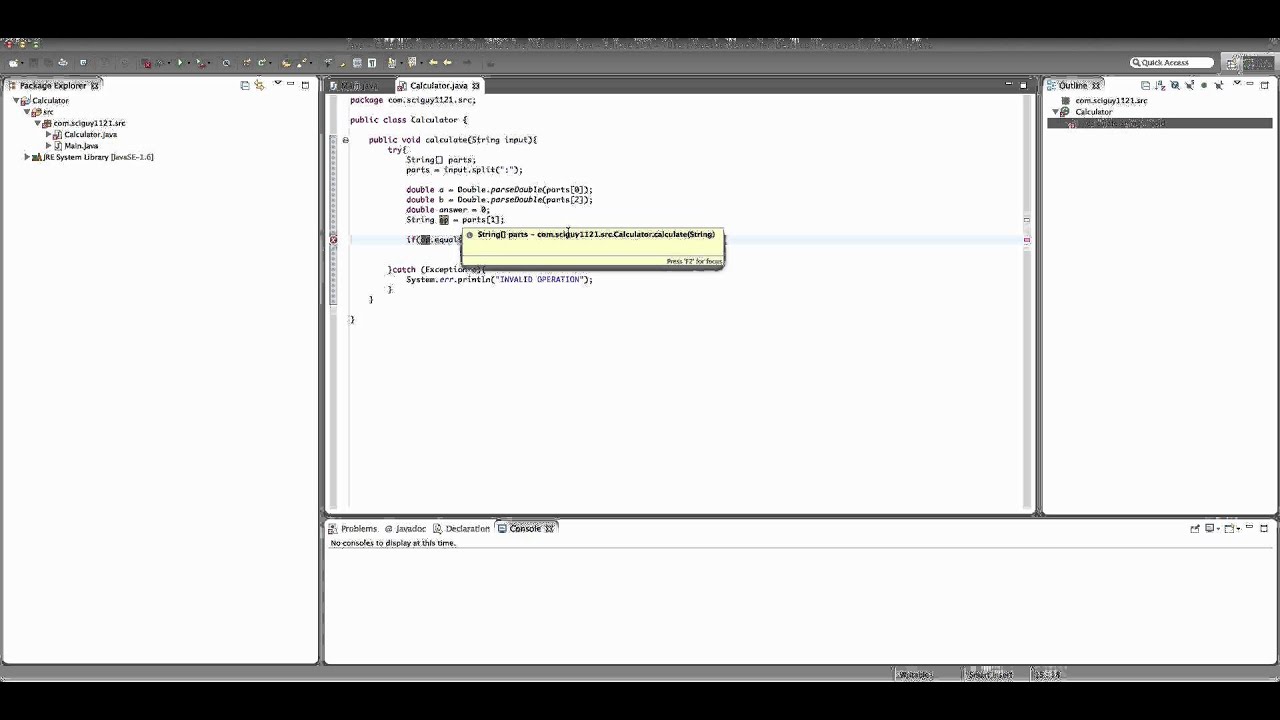 Applying Java: Calculator Part 2