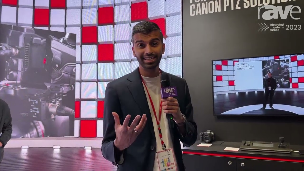 ISE 2023: Canon Demos Corporate Virtual Studio, Using PTZ Cameras for Virtual Broadcast Production