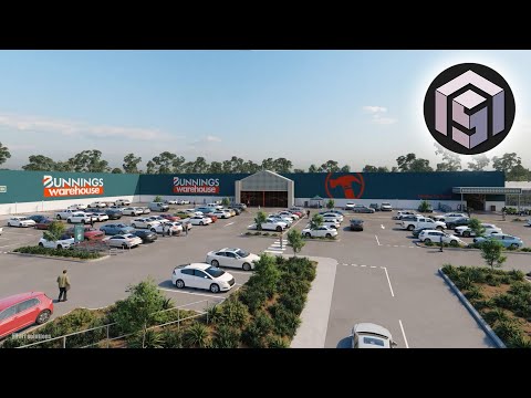 3D Animation of Bunnings Warehouse, Kempsey