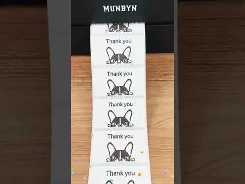 Custom Sticker for your Small Business - How to DIY sticker labels with MUNBYN thermal label printer