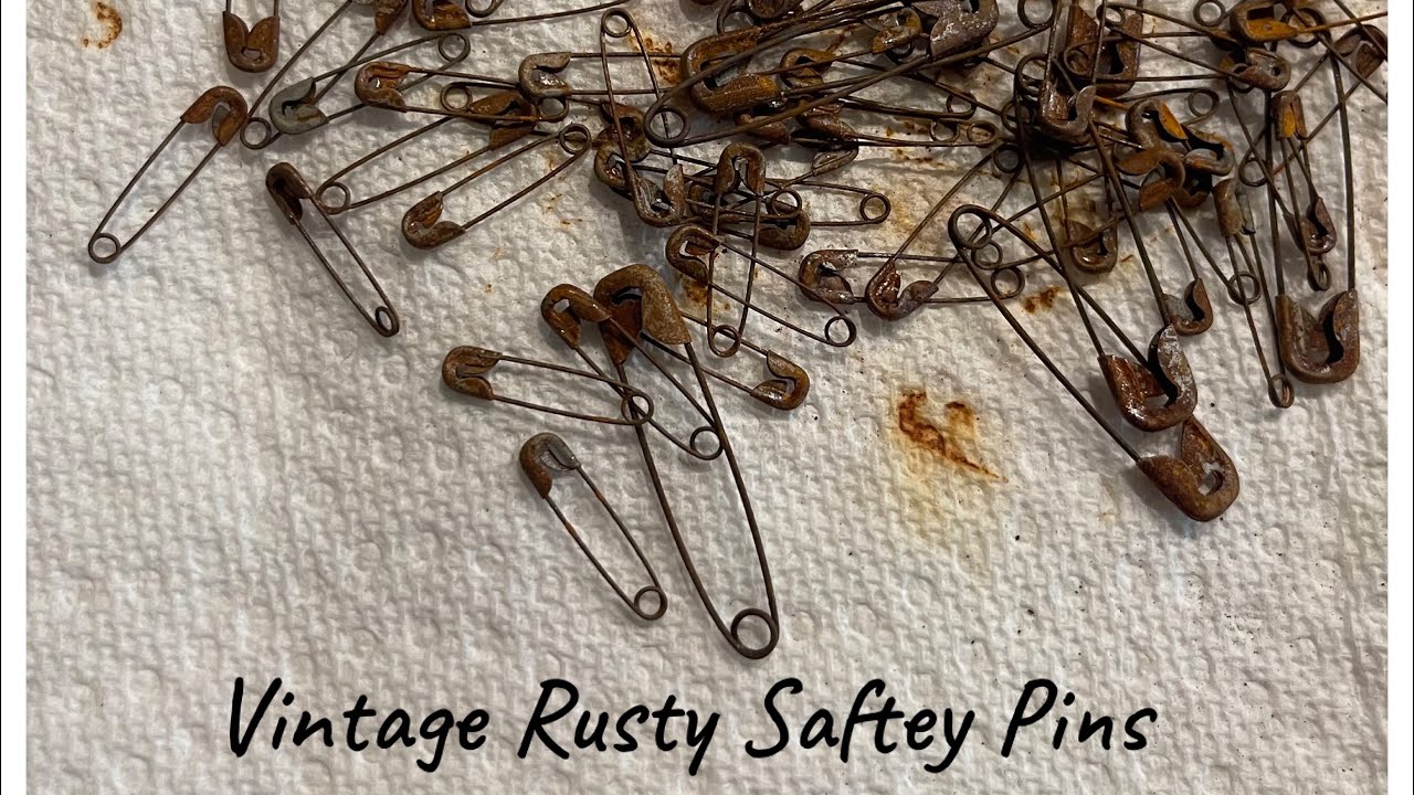 Rust your paper clips and Safety pins for a VINTAGE l@@k
