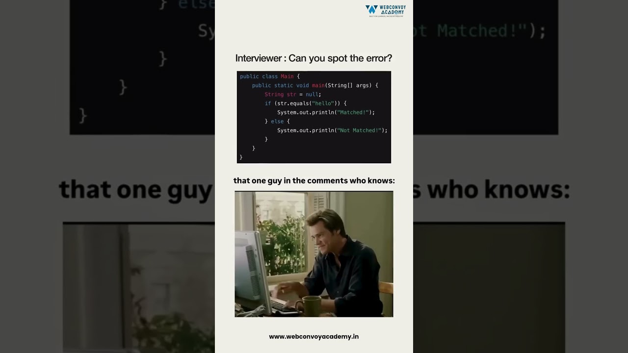 Only True Coders Will Get This! 💻 #JavaError