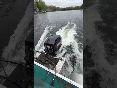 How Much Faster Is A 60HP Outboard Over A 40HP #shorts
