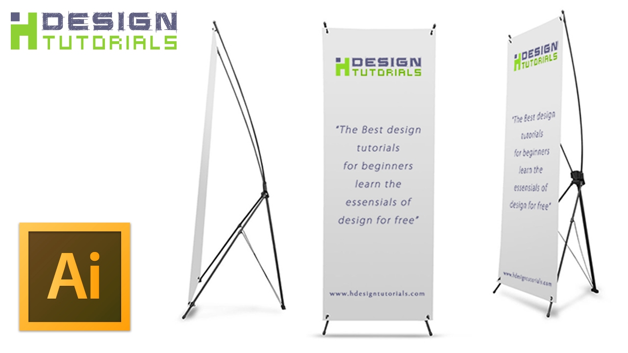 X-Frame Banner template setup in Adobe illustrator cc