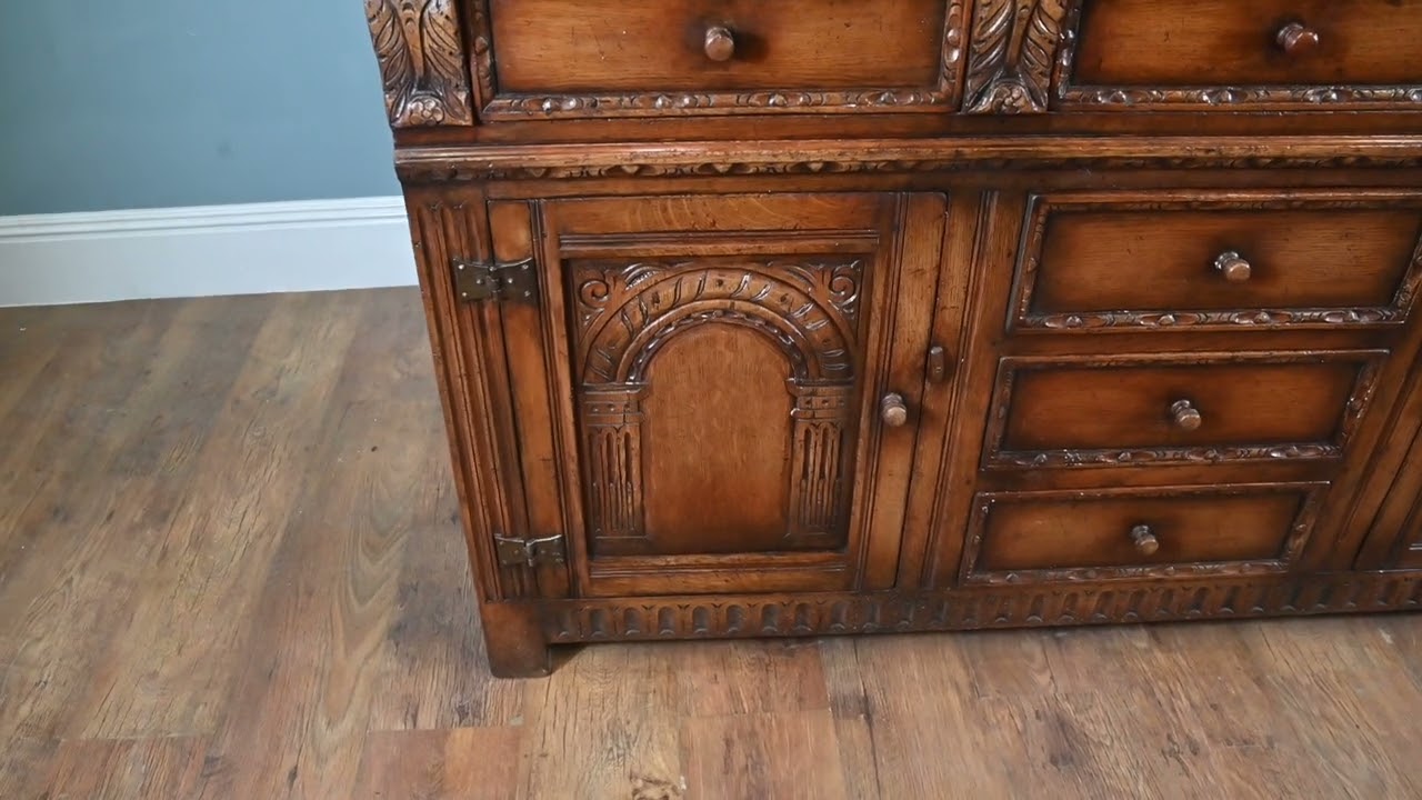 English Oak Farmhouse Dresser Sideboard