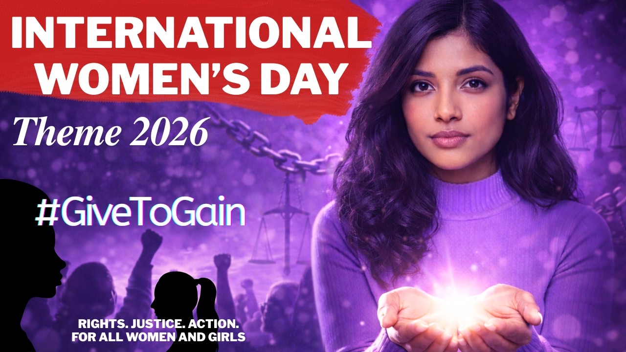Give To Gain Meaning | International Women's Day 2026 Theme Explained #GiveToGain